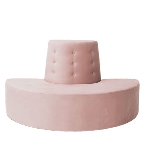 Velvet Donut Ottoman Blush Pink Hire For Weddings And Events Hampton