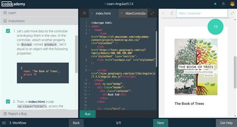 try codecademy pro for just 10