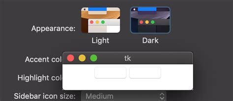 python button text of tkinter not works in mojave