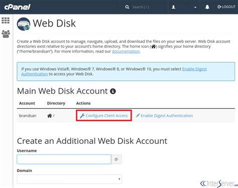everything about cpanel web disk interserver tips