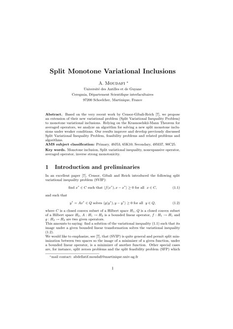 pdf split monotone variational inclusions