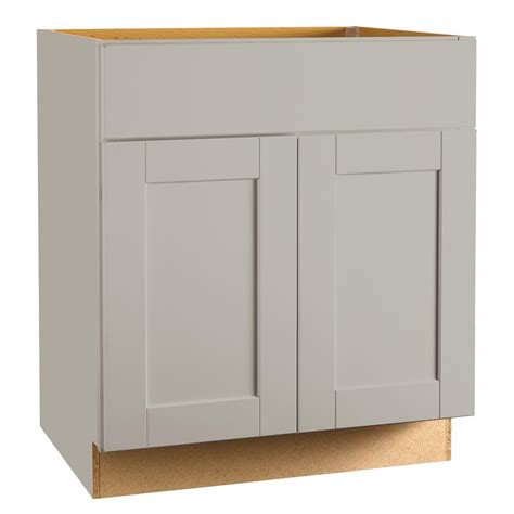 Hampton Bay Shaker Assembled 30x34 5x24 In Sink Base Kitchen Cabinet