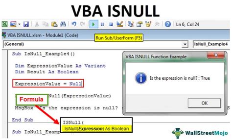 vba isnull function how to use vba isnull to find null values