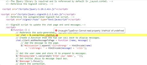 mvc 5 uncaught typeerror cannot read property chathub of