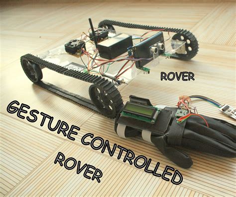 gesture controlled arduino based rover wireless line