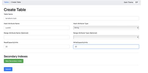 amazon web services terraform state locking using dynamodb stack