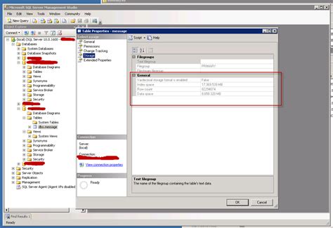 sql server database with strange storage space super user