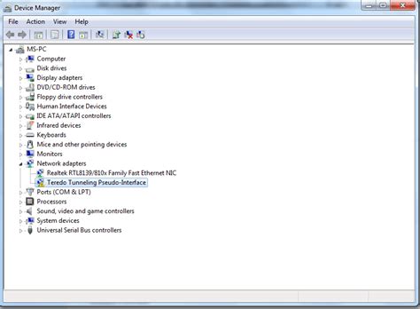 teredo tunneling pseudo interface problems and solutions it