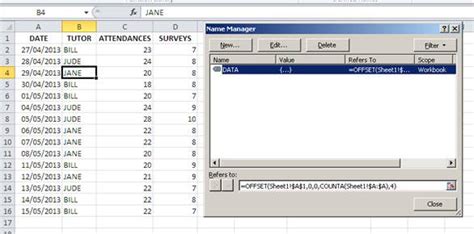 how to create a pivot table with expanding data ranges