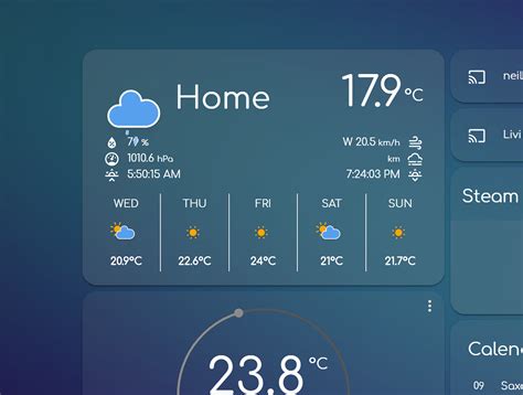 custom animated weather card for lovelace lovelace and frontend home
