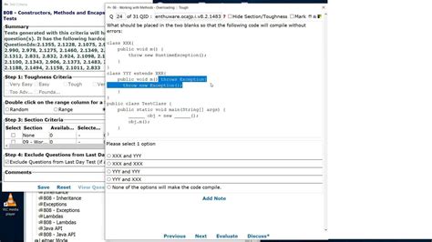 overriding methods cannot introduce new checked exceptions enthuware