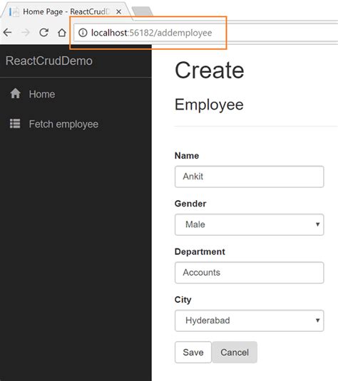 asp core crud with react js and entity framework core ankit