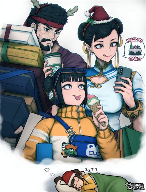 Chun Li Ryu And Li Fen Street Fighter And 1 More Drawn By Hershuar