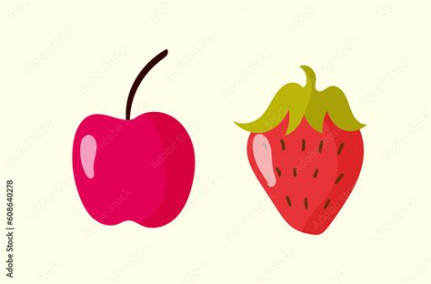 Fresh And Some Naughty Set Of Emojis Of Fruits And Vegetables Apple