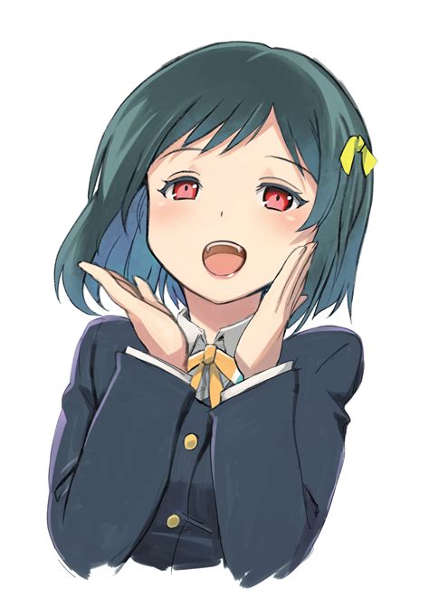Safebooru 1girl Absurdres Aqua Hair Black Jacket Buttons Collared