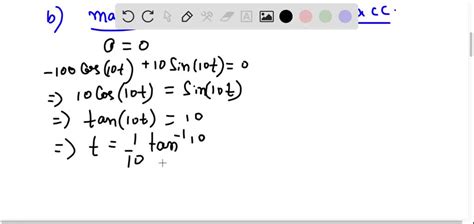 Solved The Vertical Motion Of Mass A Is Defined By The Relation X Cos