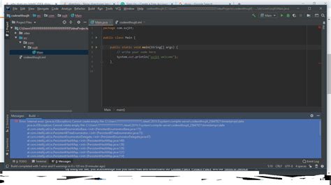 java why does my intellij idea show a fatal error
