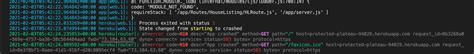 node js my mern application shows error when deployed to