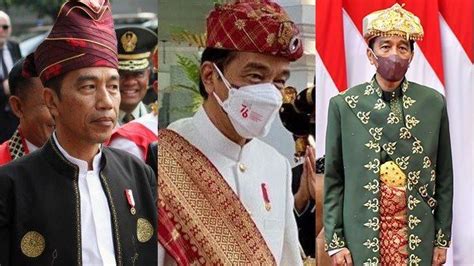 Inilah 6 Pakaian Adat Yang Dikenakan Presiden Jokowi Selama Hut Ri Dari