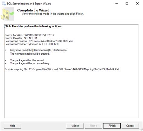 how to import and export sql server data to an excel file
