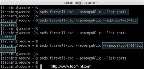 useful firewalld rules to configure and manage firewall in linux
