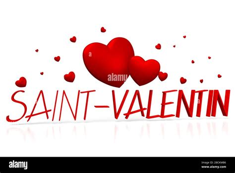 Happy Valentines Day Lettrage Avec Trois Coeurs Banque De Photographies