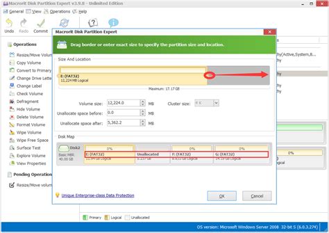 resize fat32 partition on windows server 2008