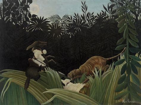 Barnes Collection Online — Henri Rousseau Scouts Attacked By A Tiger