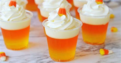 Candy Corn Gelatin Shots