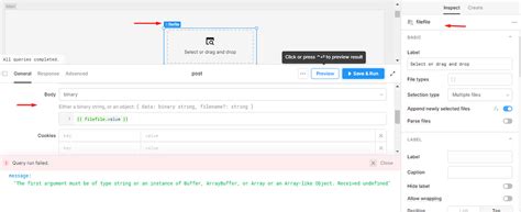 the first argument must be of type string or an instance of buffer