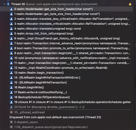 exc bad access crash on get size from header · issue 7070 · realm