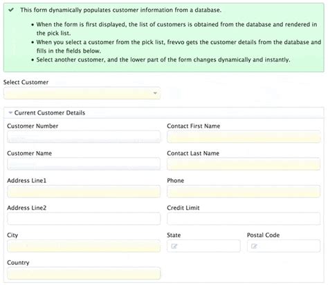 how to populate an html form from a sql database frevvo blog