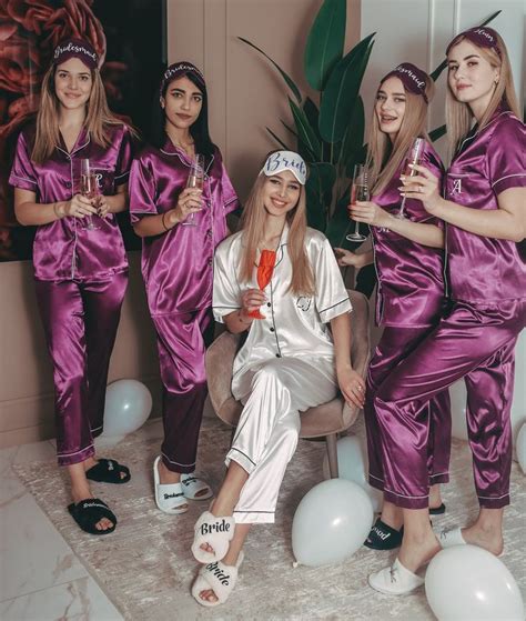Bachelorette Pjs Bridesmaids Pyjamas Personalized Pjs With Names Spa
