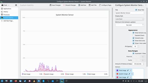 plasma system monitor and custom graphs