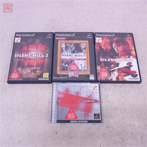 品 Ps Ps2 プレステ 2 サイレントヒル 2 最期の詩 3 まとめて 4本セット Silent Hill コナミ Konami 箱説付