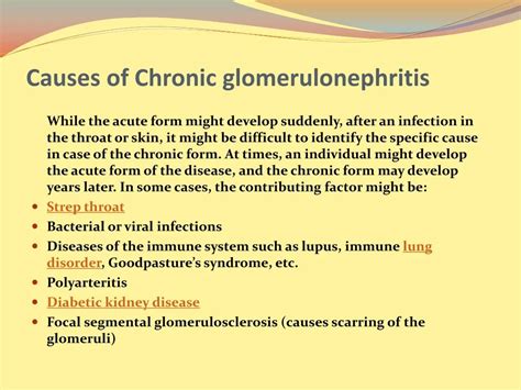 Ppt Chronic Glomerulonephritis Symptoms Causes And Treatment