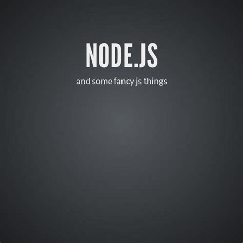 node js