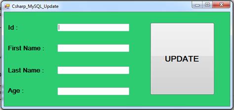 c and mysql how to insert update delete data in mysql