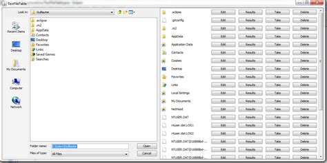 java list of file with contextual menu stack overflow