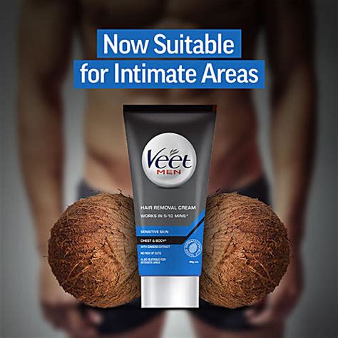 Buy Veet Hair Removal Cream For Men Sensitive Skin Online At Best