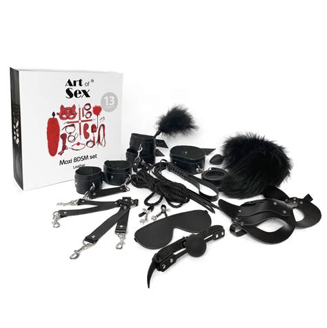 Набор Art Of Sex Maxi Bdsm Set Leather 13 предметов натуральная