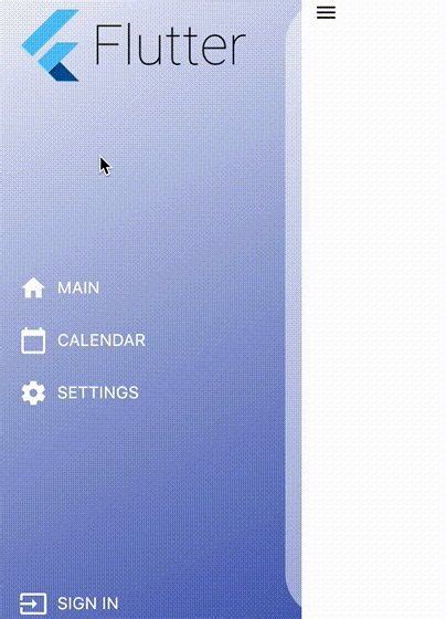 flutter drawer dynamic ready side menu mobile app
