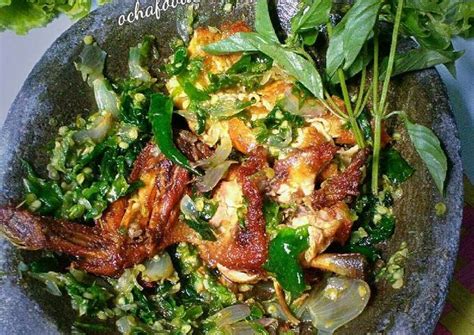 Resep Ayam Penyet Cabe Ijo Oleh Ocha Nicesha Cookpad