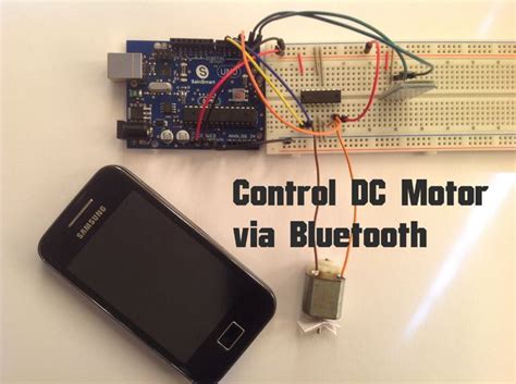 arduino moteur à courant continu commande via bluetooth