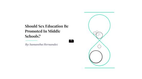 Should Sex Education Be Promoted In Middle Schools By Samantha