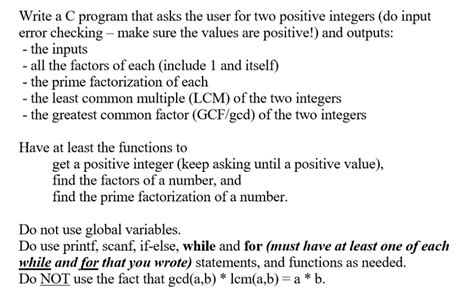 solved write a c program that asks the user for two posit