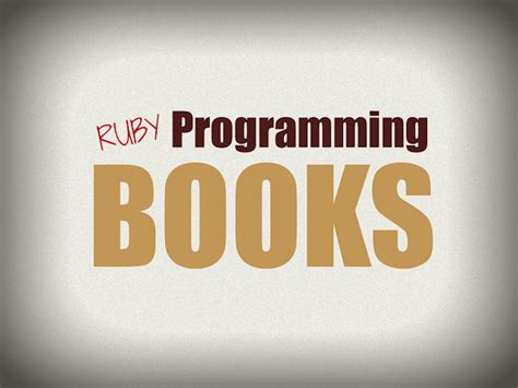 6 best ruby programming books fromdev