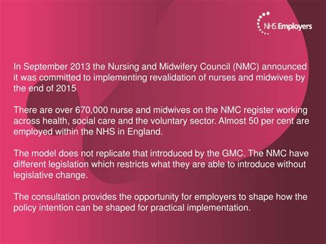 Ppt Revalidation For Nurses And Midwives Consultation Phase 2