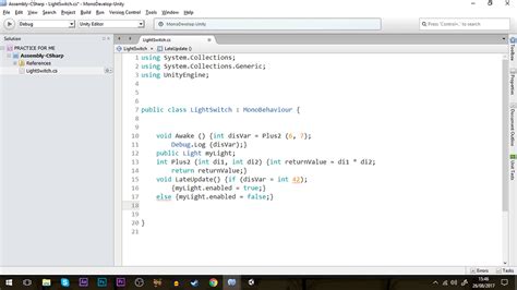 what is wrong with my code watched an unity tutorial and i keep