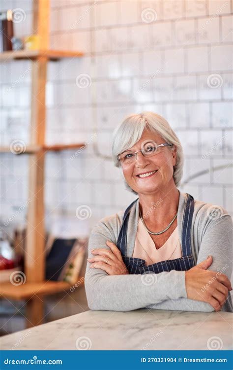 Im Happiest When Im Working In My Coffee Shop Portrait Of A Happy